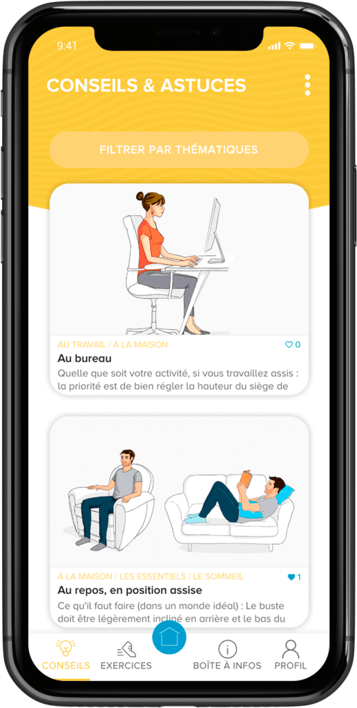 Mon dos & moi - L'application mobile qui prend soin de votre dos - Orliman
