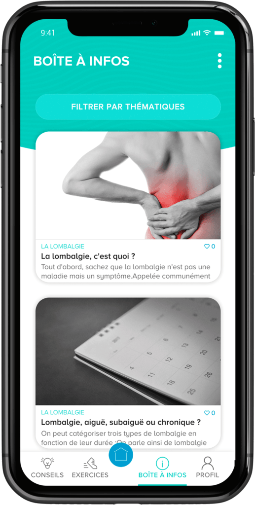 Mon dos & moi - L'application mobile qui prend soin de votre dos - Orliman