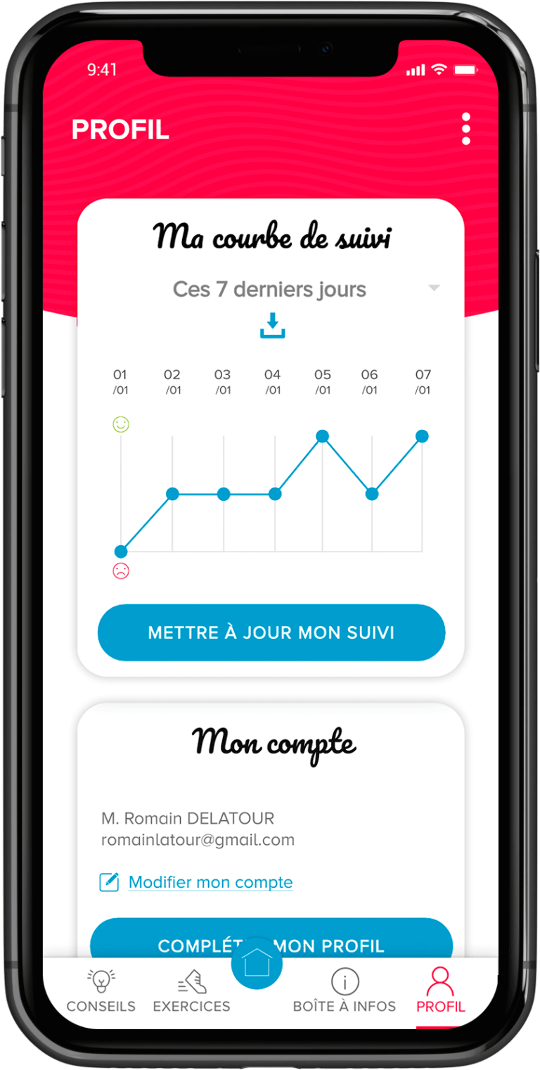 Mon dos & moi - L'application mobile qui prend soin de votre dos - Orliman